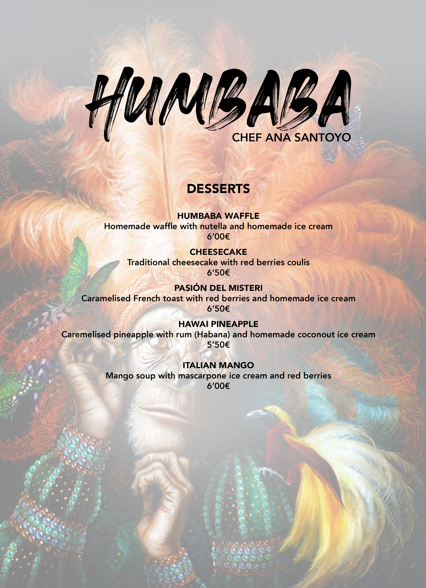 Carta EN - HUMBABA RESTAURANT